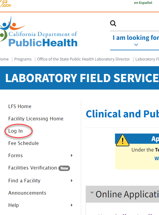 ELLFS - Create an Account and Log In